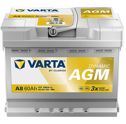 Akumulator Varta AGM 560901068 60Ah 680A P+ 12V | Akumulatory